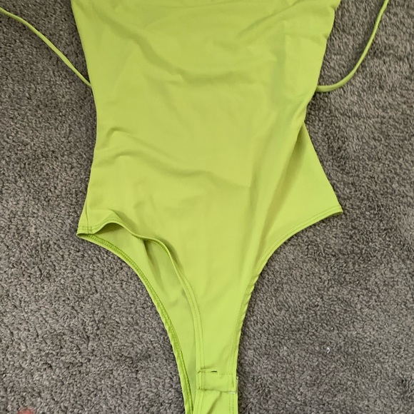 Tops | New Without Tags Neon Green Bodysuit | Poshmark
